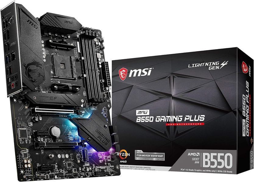Материнська плата MSI MPG B550 Gaming Plus (sAM4, AMD B550, PCI-Ex16 ...