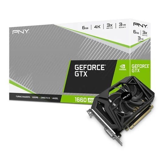 Купити Відеокарта PNY GeForce GTX 1660 Super Single Fan 6GB GDDR6 ...